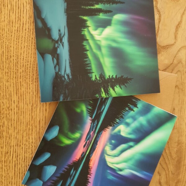 Northern Lights Greeting Card | Aurora Borealis Greeting Cards ...