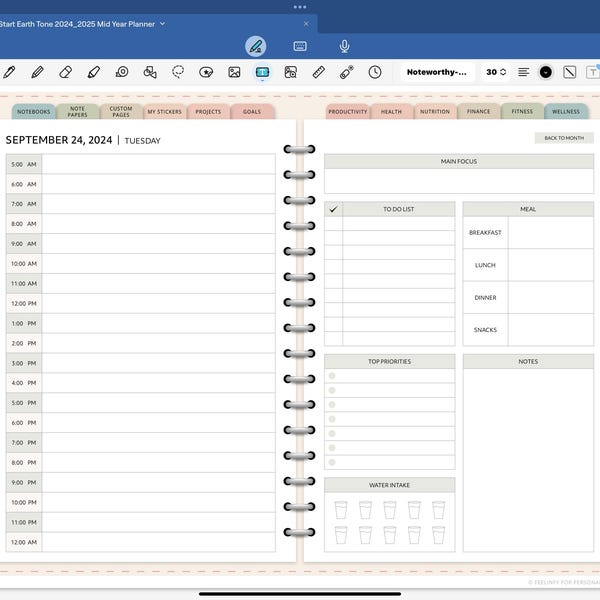 Digital Notebook, Student Notebook, Goodnotes Notebook, iPad Notebook ...