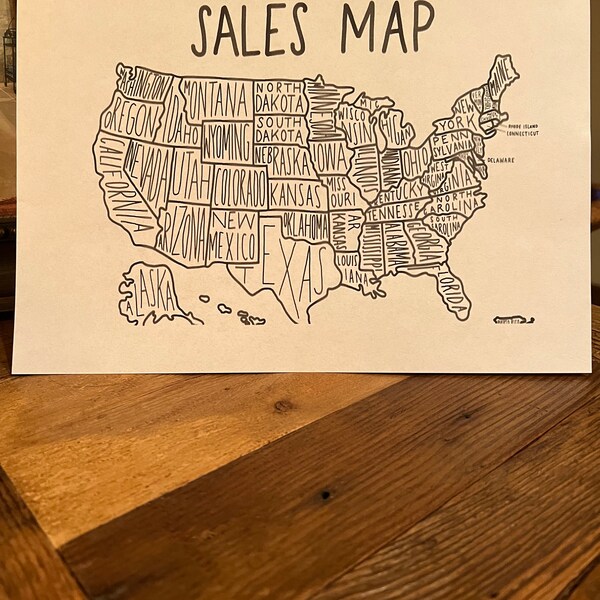 Sales Map Digital Download - Etsy