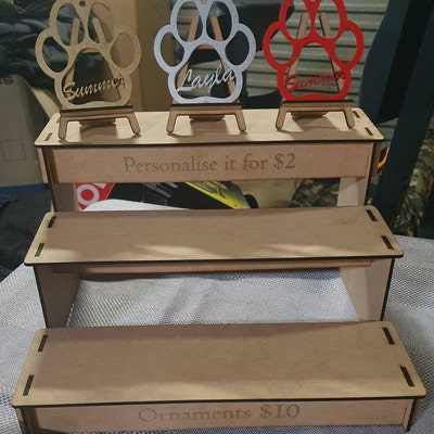 Retail Counter Display Stand Laser CUT SVG Digital File - Etsy Canada