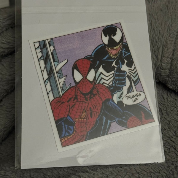 Spiderman Venom Team up Comic Sticker - Etsy