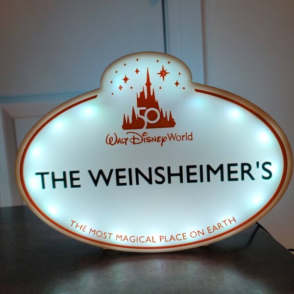 Custom Large 3D Printed Disney Cast Member Name Tag Decoration - Etsy