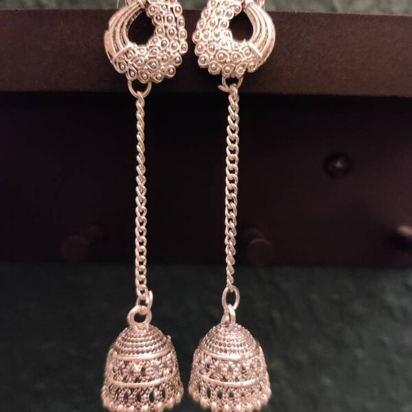 Designer Bridal Long Rani Haar Necklace Set White Pearls Earrings Gold ...