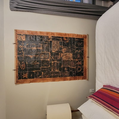 Big Tree Botanical Chart Wall Hanging Canvas Print Raw Wood - Etsy