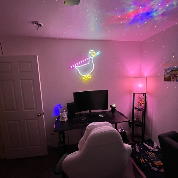 Goose With Knife Neon Light, Goose Led Sign, Goose Neon Sign, Goose Led ...