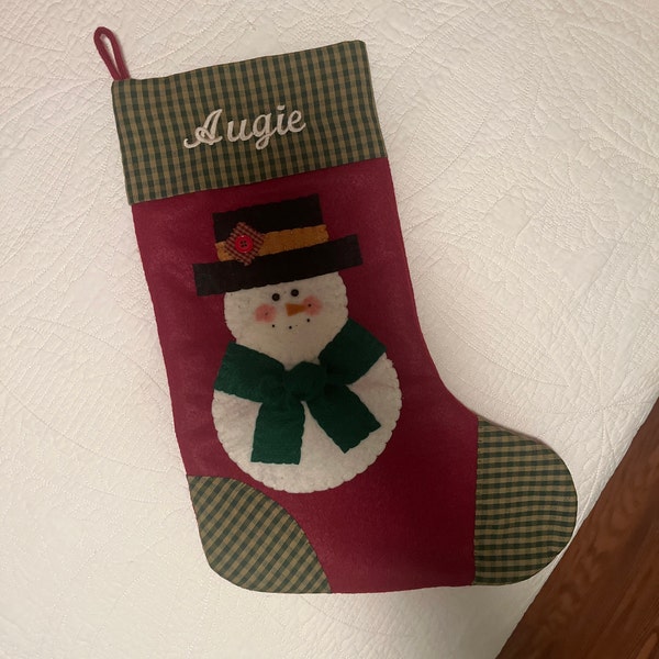 Angel Stocking, Stocking With Angel, Girl Stocking, Angel Christmas ...