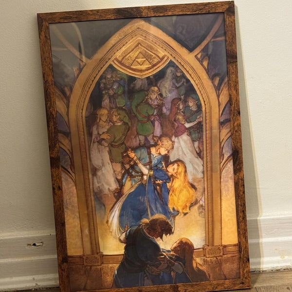 Legend of Zelda - Link and Zelda Dance Art Print - Etsy