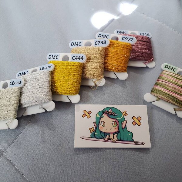 DMC Thread Labels - Organize Your Bobbins With Large Font Number ...