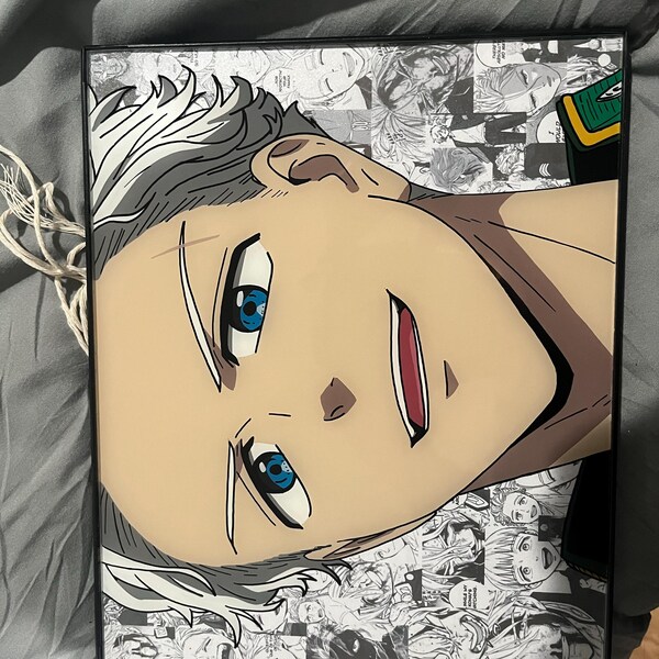 Basketball Demon Framed Glass Painting (12x12) - Etsy