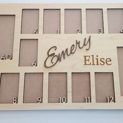 School Years Photo Frame SVG Laser Cut File Kindergarten High School ...