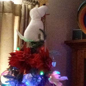 Labrador Christmas Tree Topper // Dog Christmas Decor // Black - Etsy