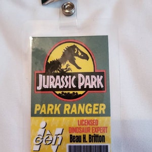Jurassic Park Jurassic World Badges Visitors Badges Vip Visitors Badges