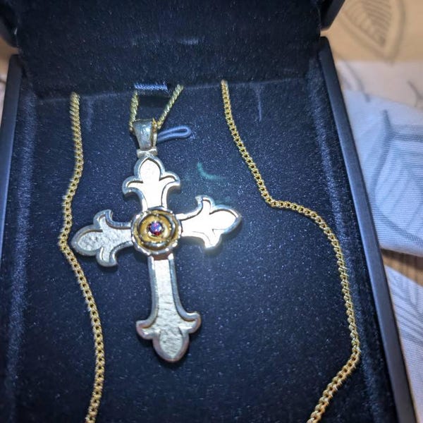 Rose Cross Necklace , Rosicrucian Order Pendant , Masonic Christian ...