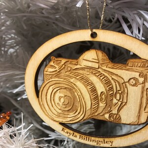 Personalized Camera Ornament Christmas Tree, Unique Camera Christmas ...