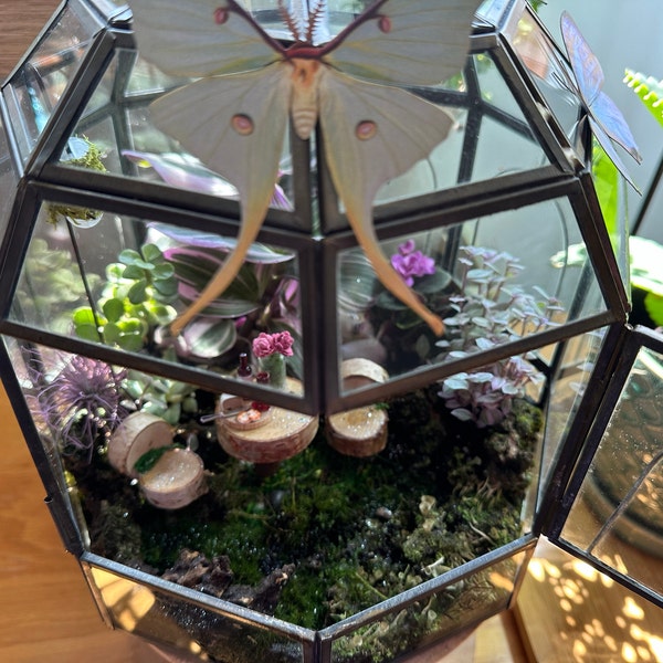 Fairy Garden Romantic Dining Set, Handmade Fairy Furniture, Miniature ...