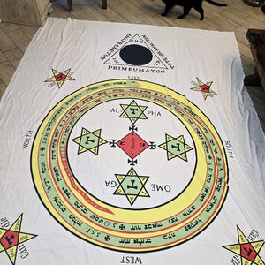 Obsidian Flower of Life Altar Tile - Etsy
