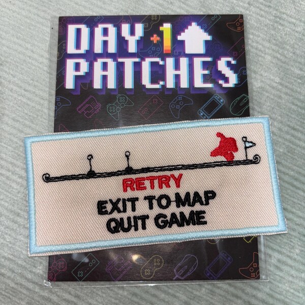 Afterlife Embroidered Patch. Gaming Inspired Patches. Iron on Backing ...