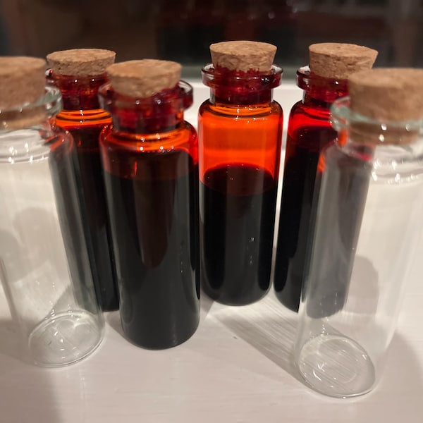 Glass Bottles With Corks, 5, 10, 15, or 20 Ml Clear Empty Jars With Cork Stopper Lids, Vials for ...