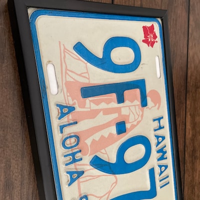Black License Plate Wall Display Frames, All Aluminum Frame With ...