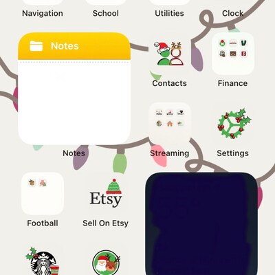 Christmas Aesthetic App Icons Christmas Apps Christmas Cheer App Icons ...