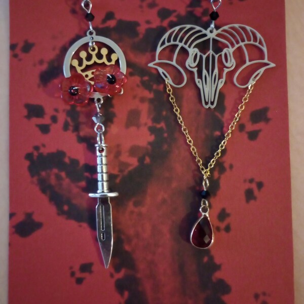 Masks & Birds - Nikolai Gogol Inspired Earrings Bsd Bungou Stray Dogs ...