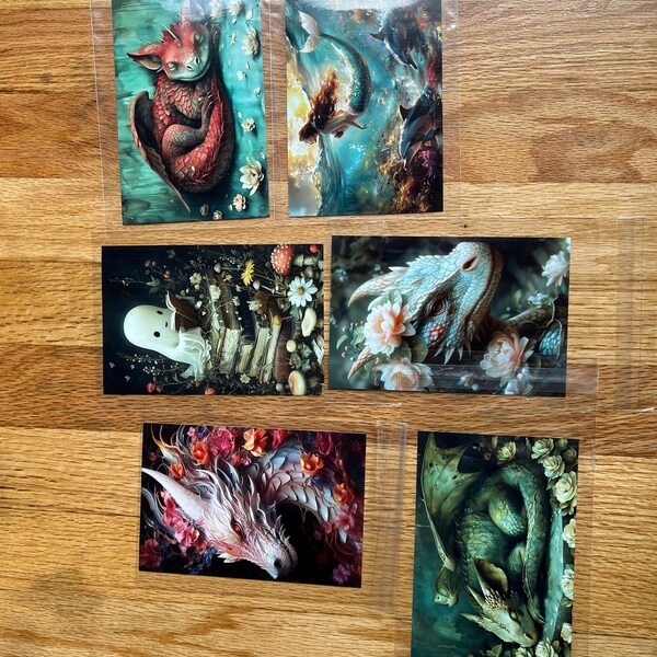 Whimsical Fae Art Print Fantasy Cottagecore Picture, Mushroom Fairy ...