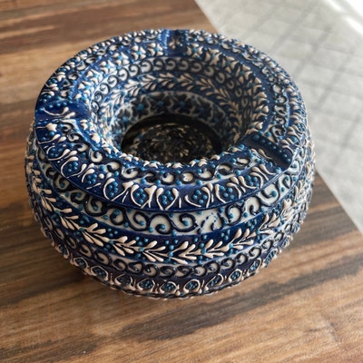 Handmade Ceramic Fig Vase, Ottoman Style Turkish Ceramic Vase ...