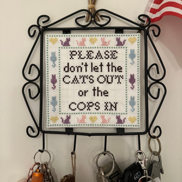 Cursive Font Cohesive Letters Cross Stitch Pattern | PATTERN ONLY | PDF ...