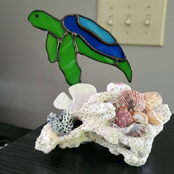 Mini Sea Turtle Stained Glass Pattern: Beginner DIY (digital Download ...