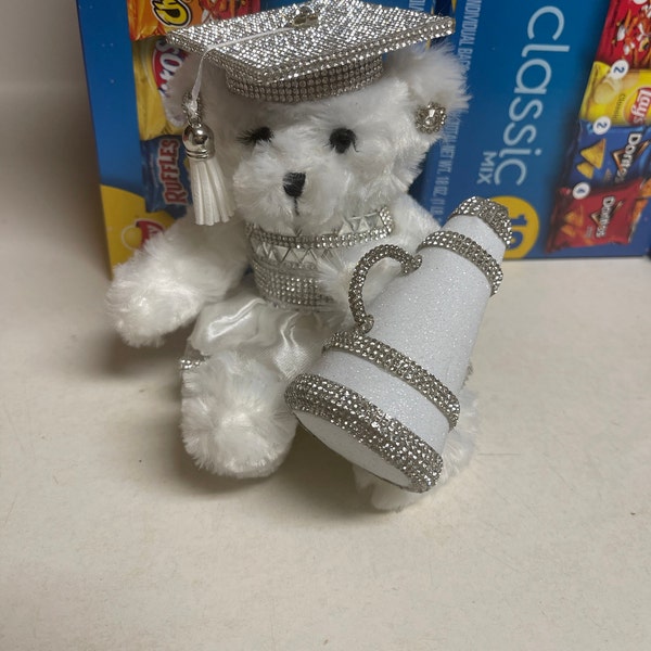 6" to 9" Homecoming Bling Bear for Senior Mum, Drill Team Bear ...