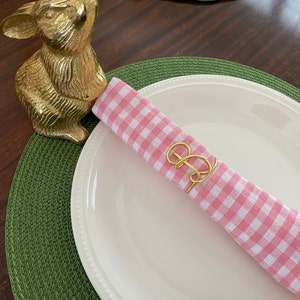 Napkin Rings Personalized Napkin Rings Initial Napkin Rings - Etsy