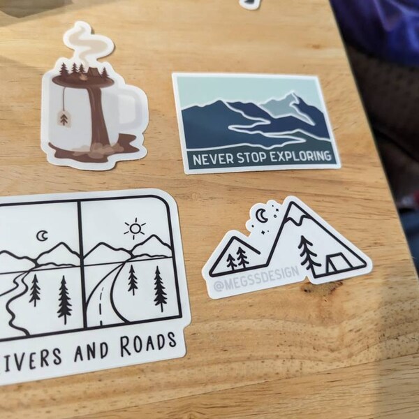 Never Stop Exploring Sticker | Laptop Vinyl Decal | Car Decal ...