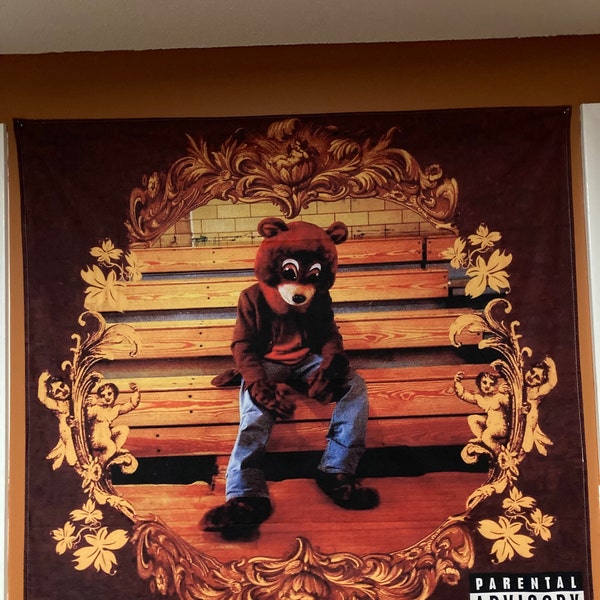 College Dropout Bear Assorted Stickers, Waterproof American Hip Hop ...