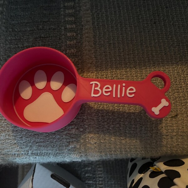 Personalized Dog Food Scoop, Pet Food Measuring Cup With Name, Kibble ...