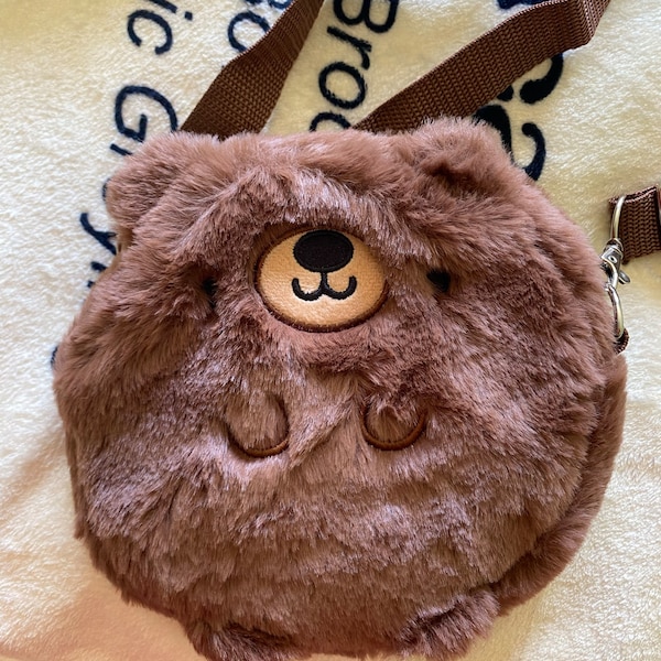Cute Bear Bag | Brown Bear Bag | Kawaii Bear Bag | Bear Purse | Cute ...