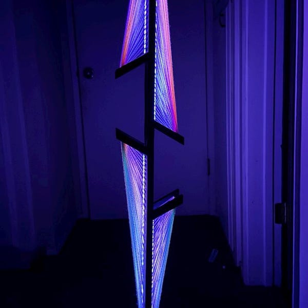 ASTRAL BUTTERFLY - Wood Lamp - Floor Lamp - Home Decor - Science ...