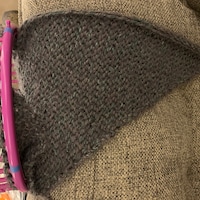 Loom Knit Pattern (with Video) Triangle Shawl Beginner EASY - Etsy Canada