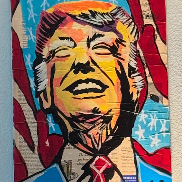 British London Snoopy One of Kind Original Handmade Painting Chunky ...