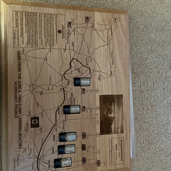 Iwo Jima Sand Map: WWII USMC Relic, Volcanic Ash, Landing Plan - Etsy