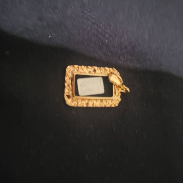 14K Pretty Yellow Gold Frame for 10 Gram Gold Bar With Round Diamonds ...