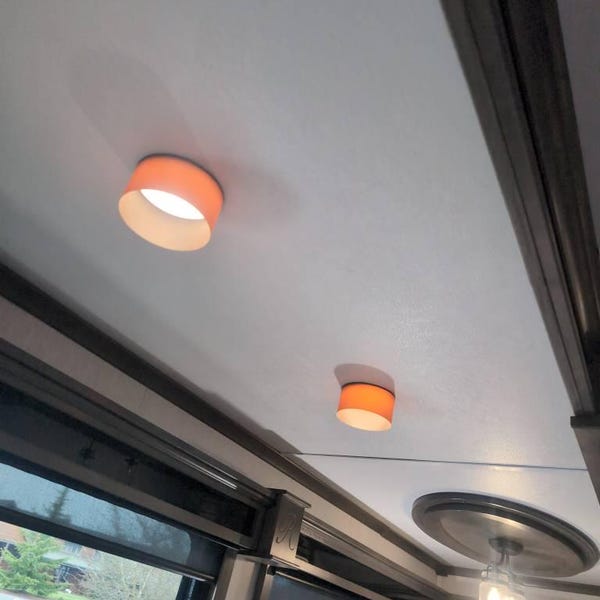 6 Pack- RV Camper Lamp Shade- Round Lights - Etsy