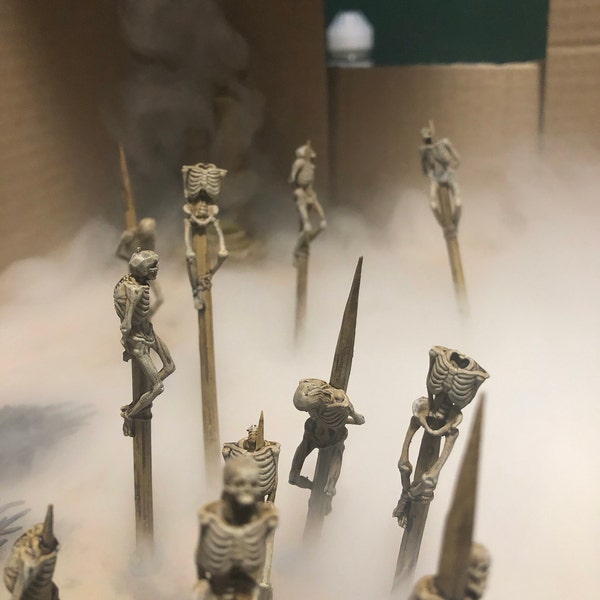 Impaled Skeletons - 28mm 32mm 40mm Printable Scenery Shadowfey Wilds ...