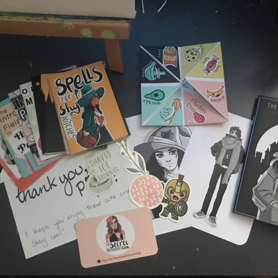 Zine and Sticker Bundle for Fantasy and Werewolf and Fanfic Readers - Etsy