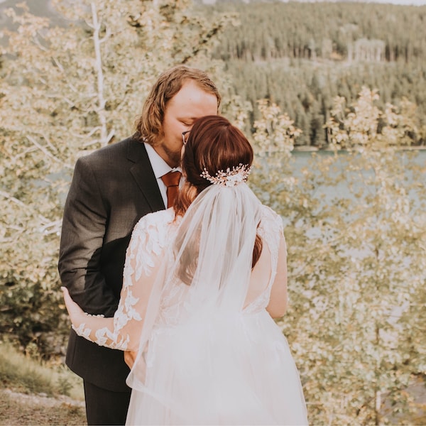 Modern Veil Short Veil Bird Cage Veil Pearl Veil Crystal Veil 7 Colors ...