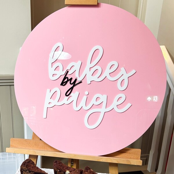 Illuminated 3D Acrylic Logo Sign Custom Backlit LED Business Signage ...