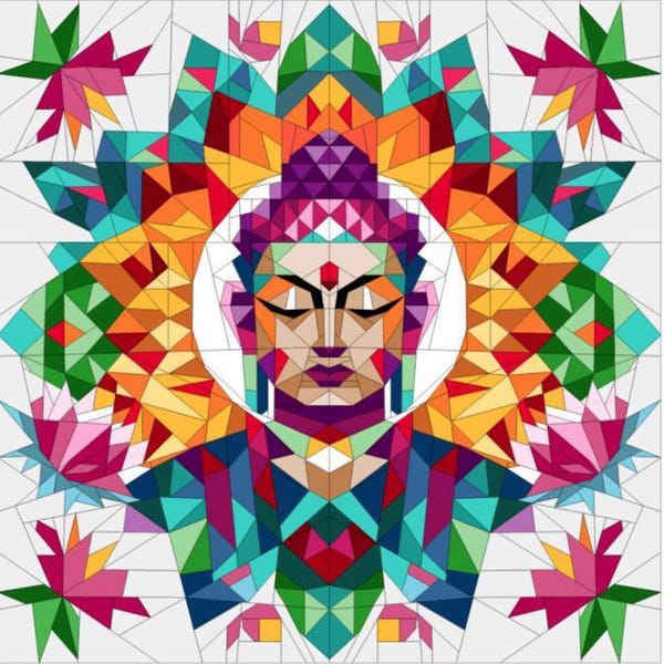 FPP - "king of the Jungle" - Lion Baby Quilt - Foundation Paper Pieced ...