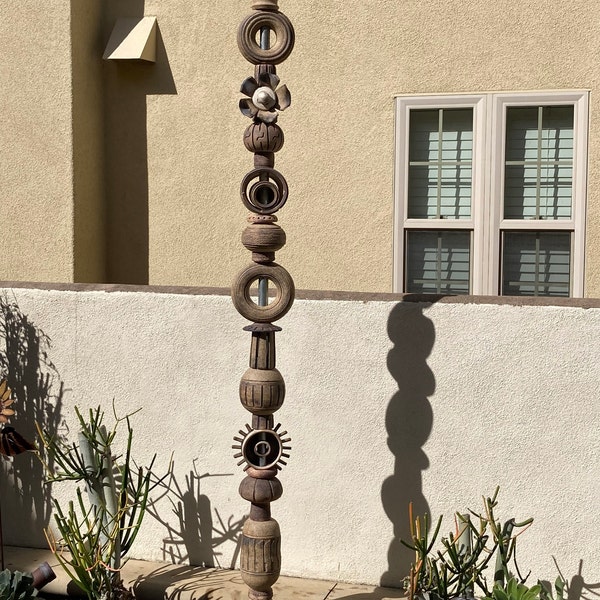Big Eye Stoneware Totem - Etsy