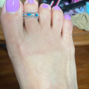 Opal Ring Toe Ring Toe Rings for Women Women's Toe | Etsy