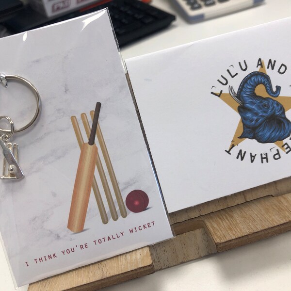 I Think You’re Totally Wicket - Matchbox Gift - Small Silver Cricket ...