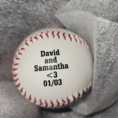 Personalized Baseball Custom Text or Logo, Custom Baseball, Printed ...